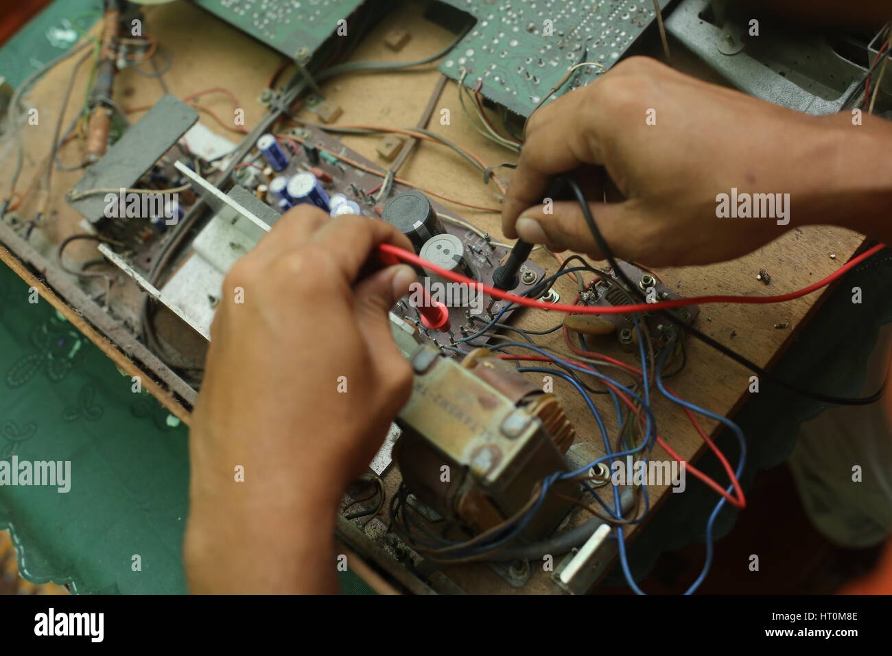 Repair and diagnostic electronics device Stock Photo - Alamy