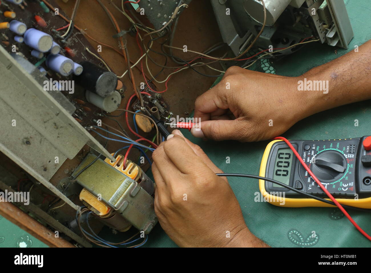 Repair and diagnostic electronics device Stock Photo - Alamy