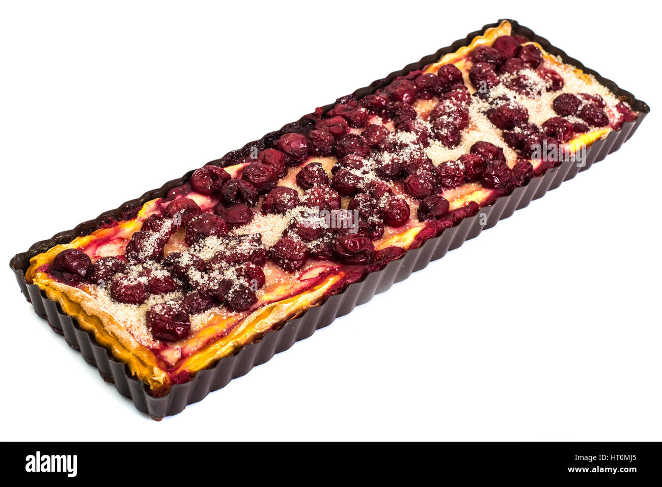 Cheesecake cherries Cut Out Stock Images & Pictures - Alamy