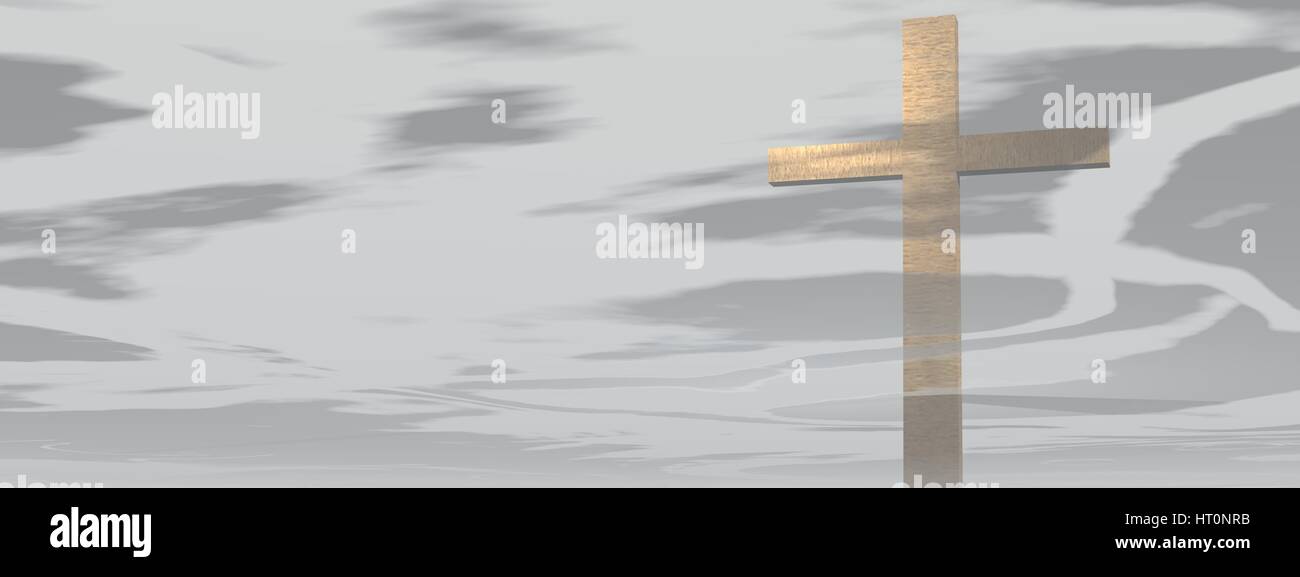 cross on clouds background and sky Stock Photo - Alamy