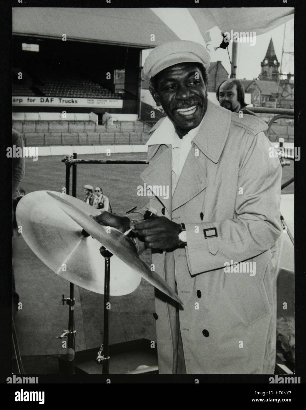 Drummer Mickey Roker at the Newport Jazz Festival, Ayresome Park ...