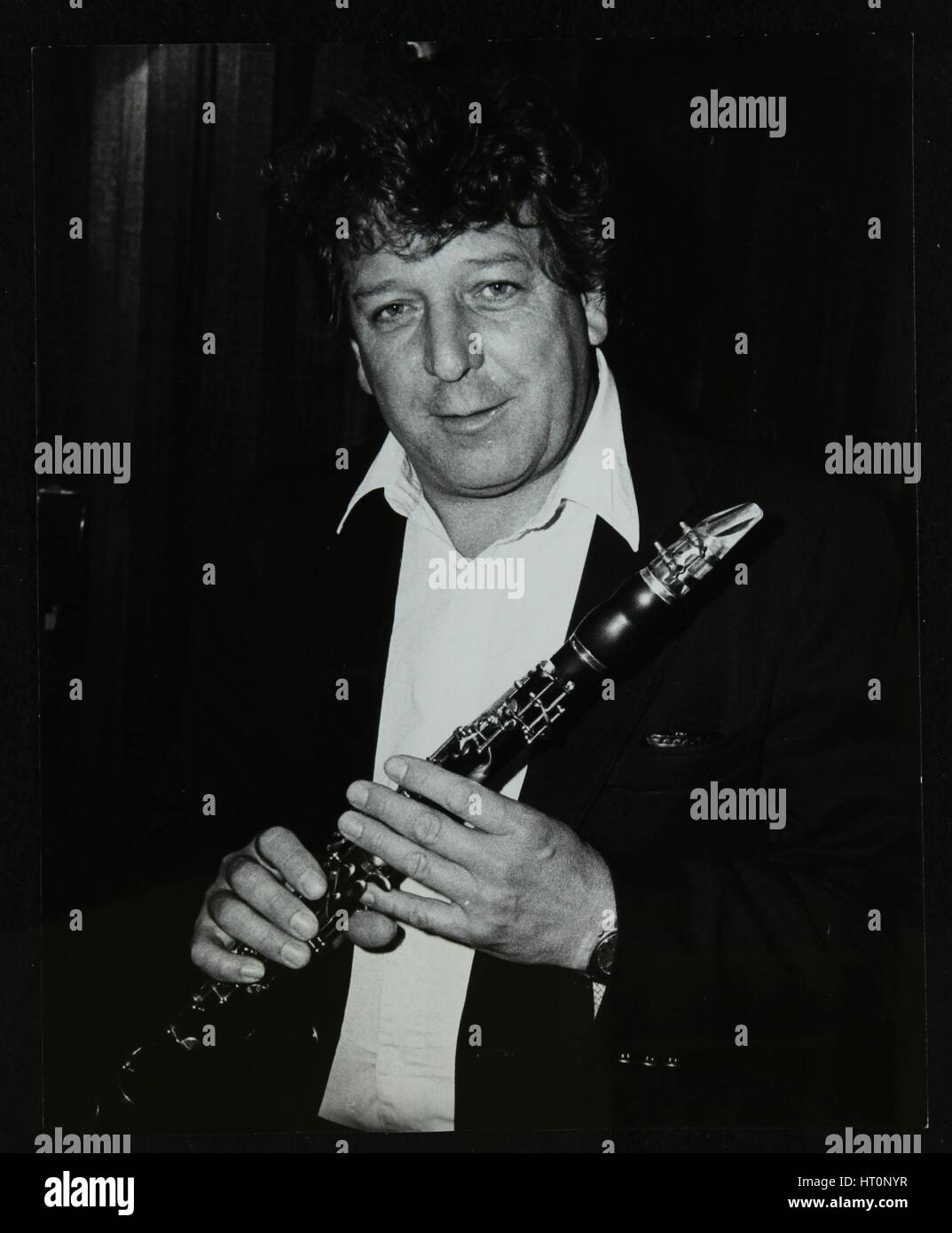 Clarinetist John Denman at the Bass Clef, London, 1985. Artist: Denis ...