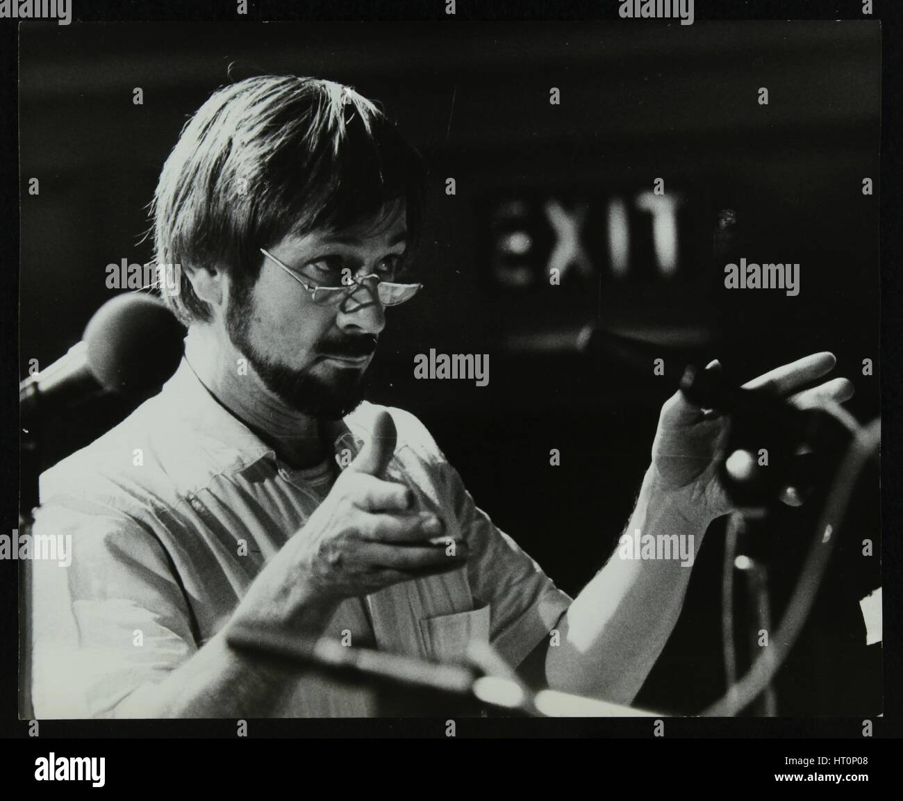 Michael Garrick conducting an orchestra at Berkhamsted Civic Centre ...