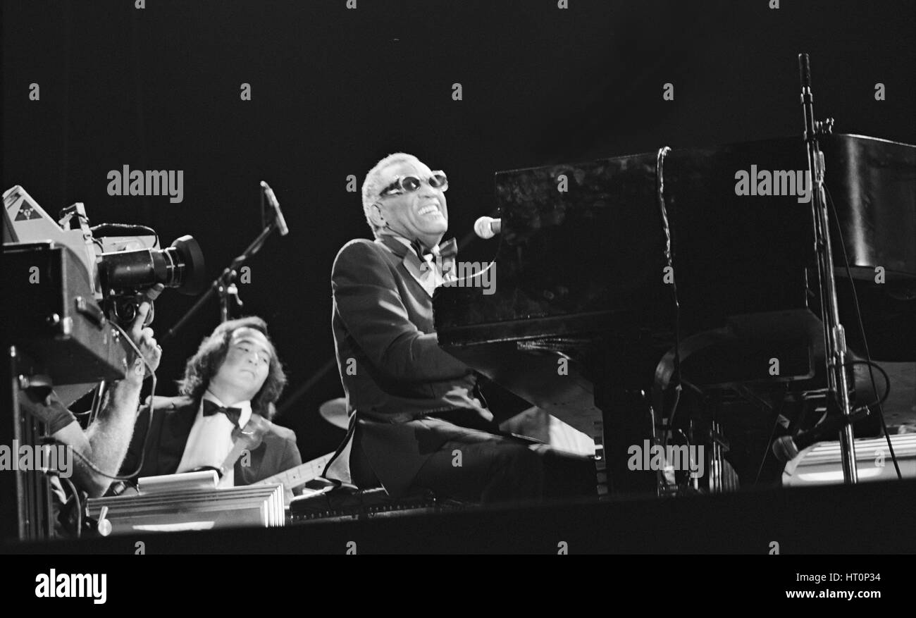 Ray Charles, Capital Jazz Festival, Knebworth, 1982. Artist: Brian O ...