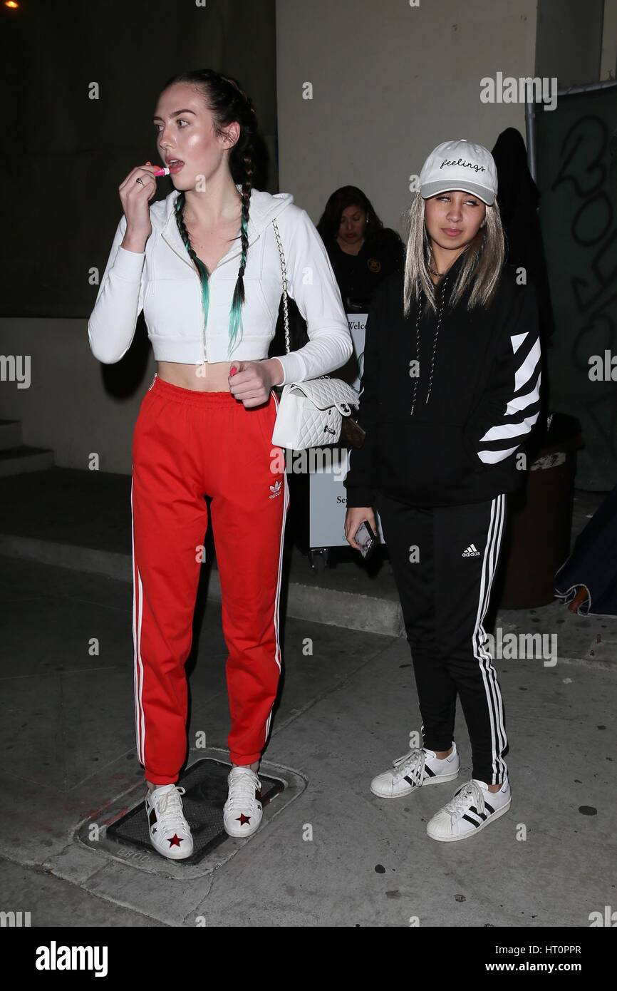 Sydney Carlson seen leaving Catch restaurant with a friend. Featuring ...