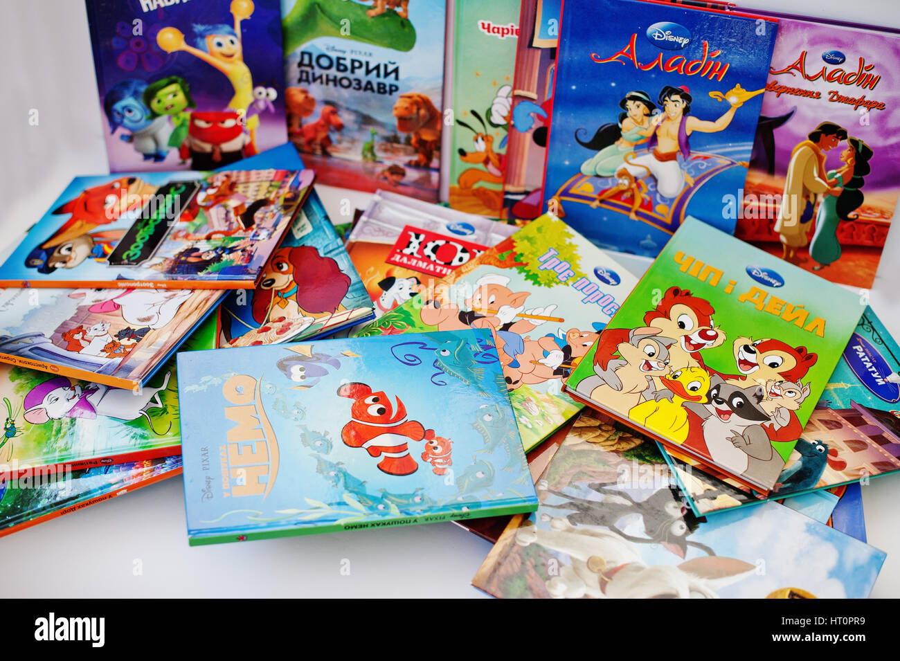Hai, Ukraine - February 28, 2017: Differebt animated Disney movies ...