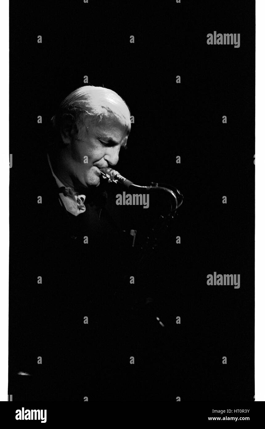 Ronnie Scott, Ronnie Scott's, 1984. Artist: Brian O'Connor Stock Photo ...