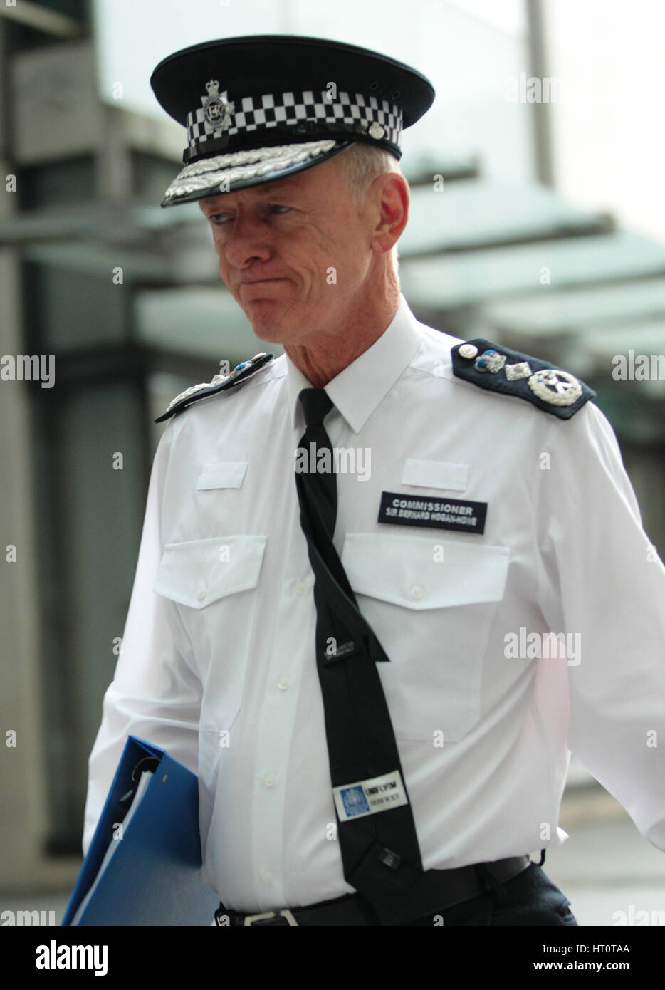 Metropolitan Police commissioner Sir Bernard Hogan-Howe seen arriving ...