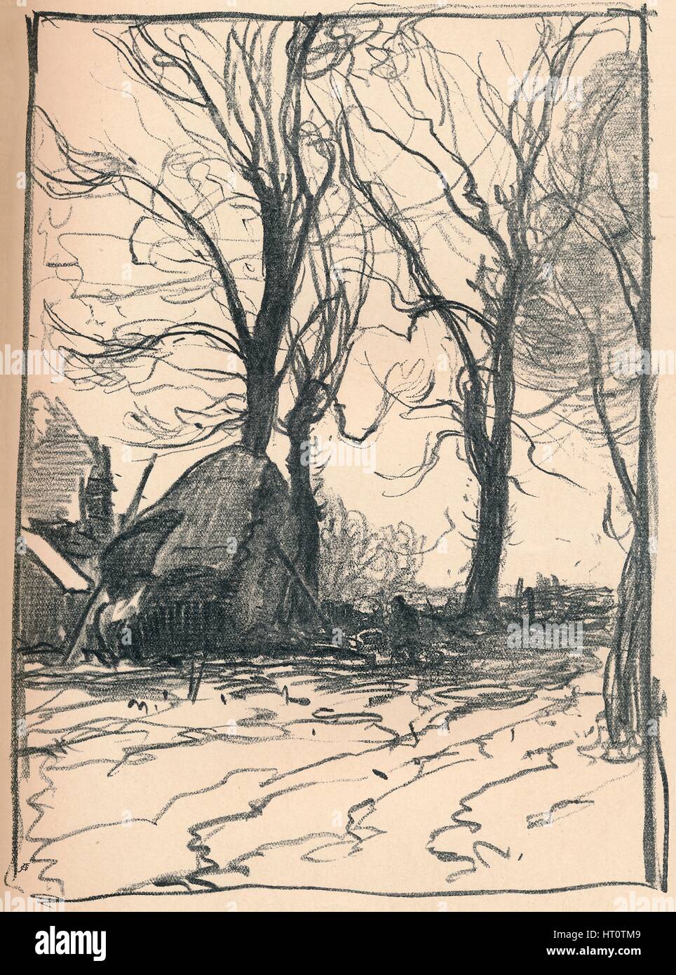 'Study of Trees, Sompting, Sussex', c19th century. Artist: Frank Mura ...