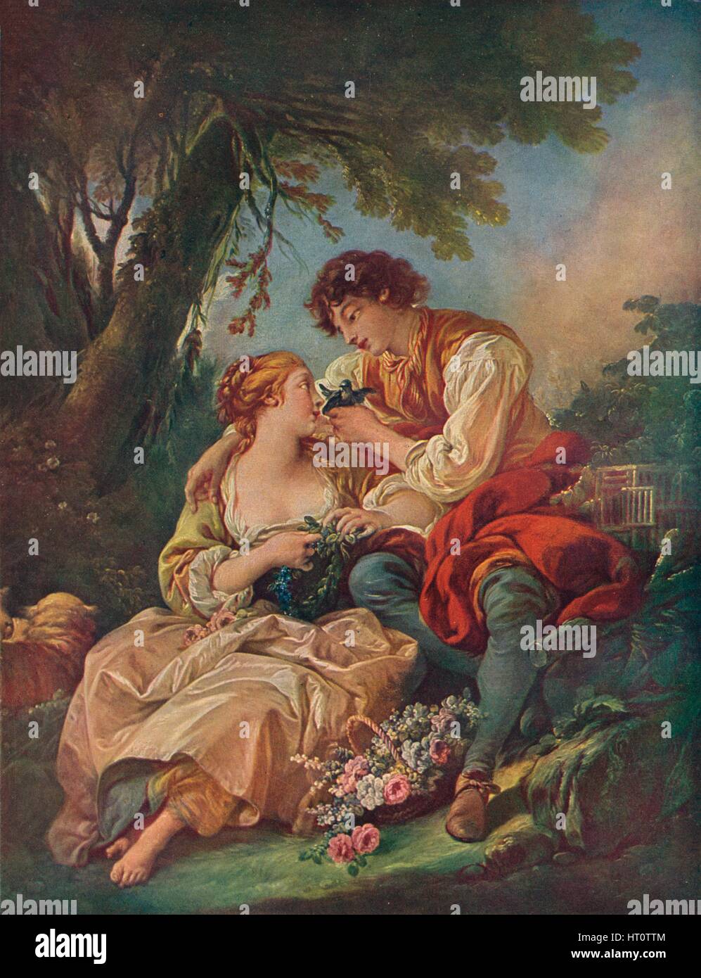 'Pastoral Subject', 18th century. Artist: Francois Boucher Stock Photo ...