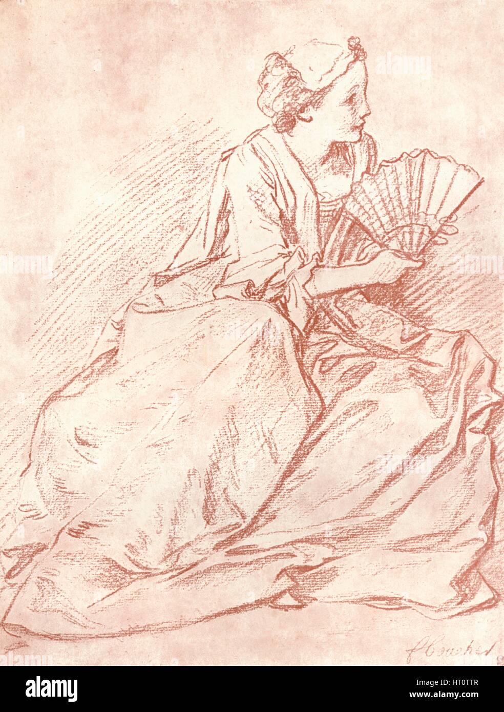 18th century woman fan hi-res stock photography and images - Alamy
