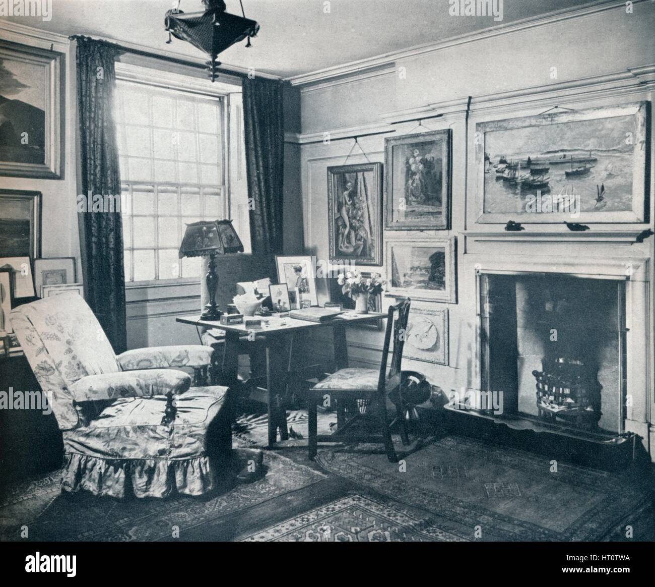 'Edward Marsh's living-room', c1934. Artist: Unknown Stock Photo - Alamy