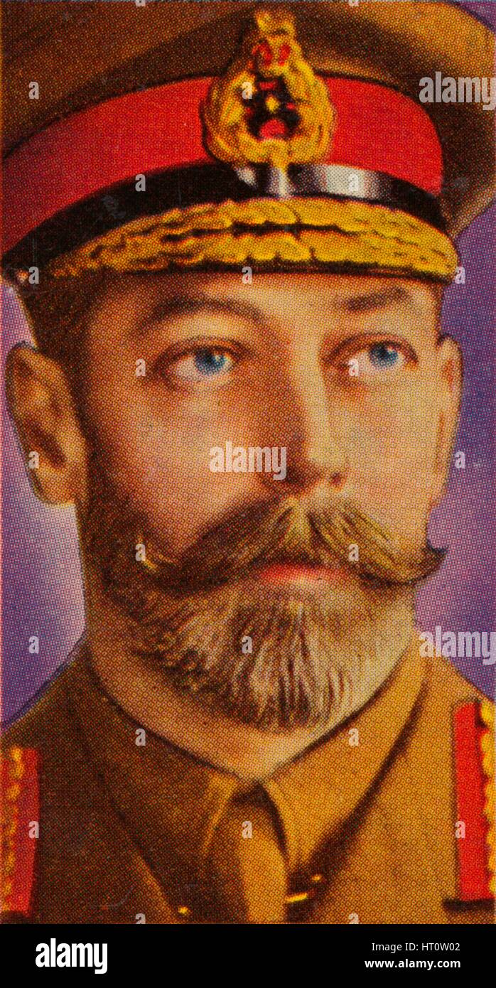 King George V in field dress during the First World War, c1914-c1918 ...