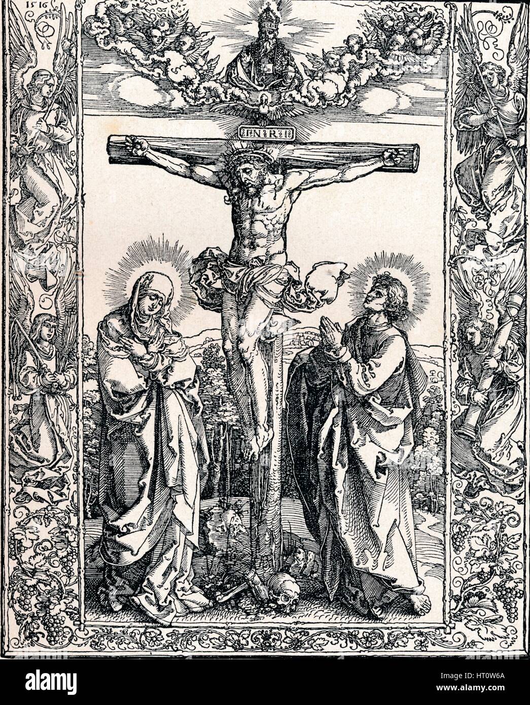 'Christ on the Cross', 1516 (1906). Artist: Albrecht Durer Stock Photo ...