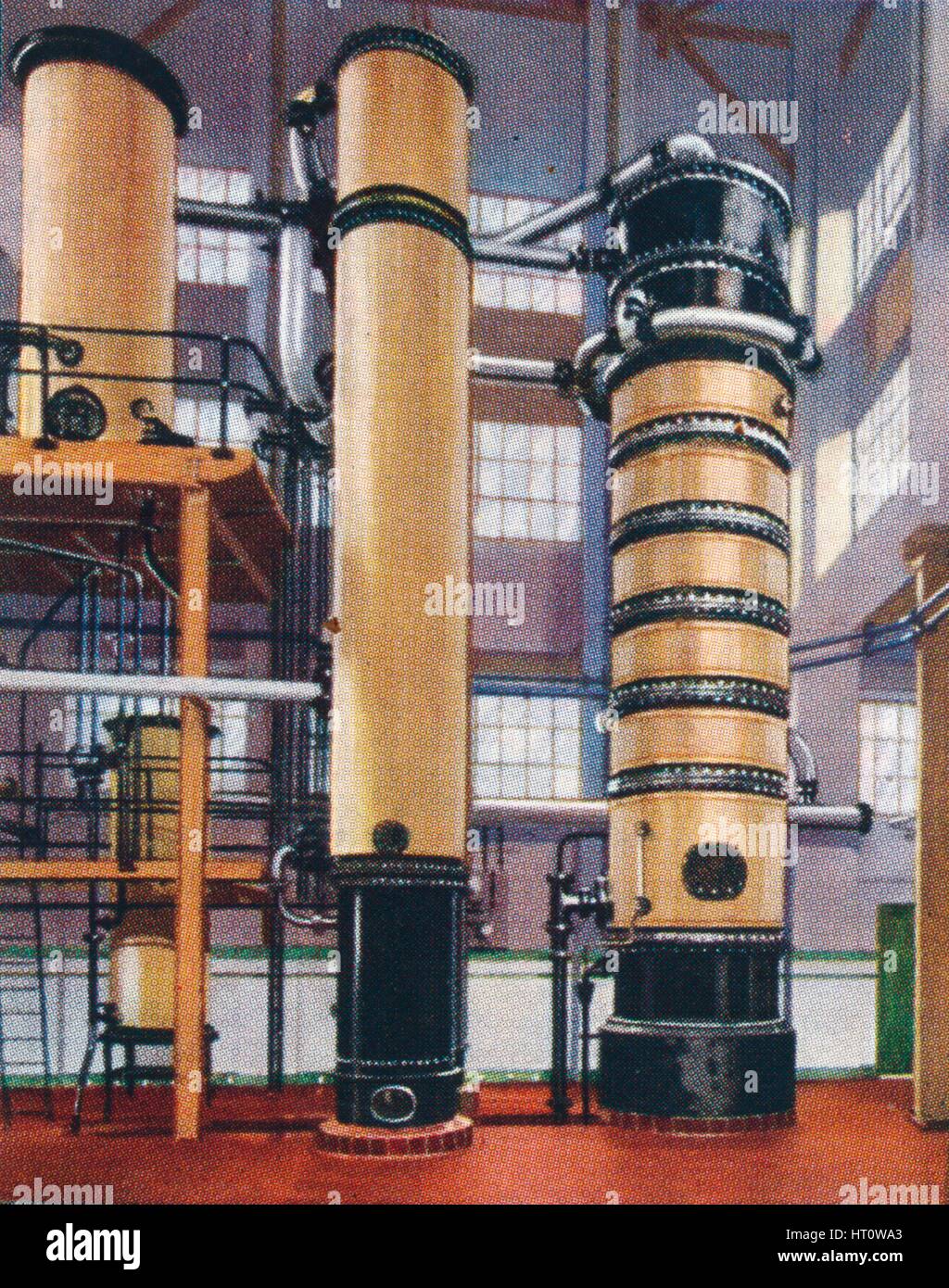 Benzole recovery plant, 1938. Artist: Unknown Stock Photo - Alamy