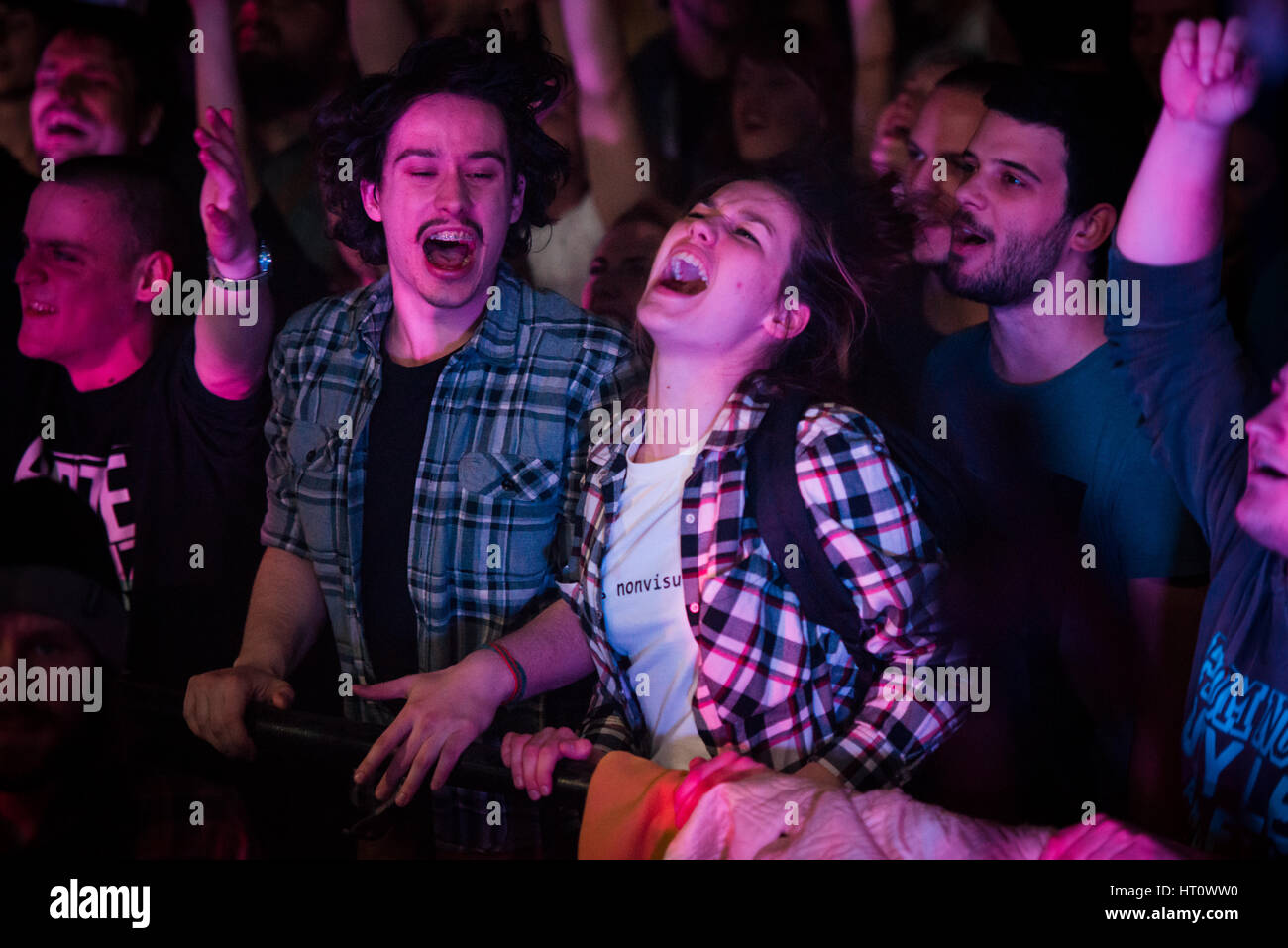Concert fans at live performance Stock Photo - Alamy