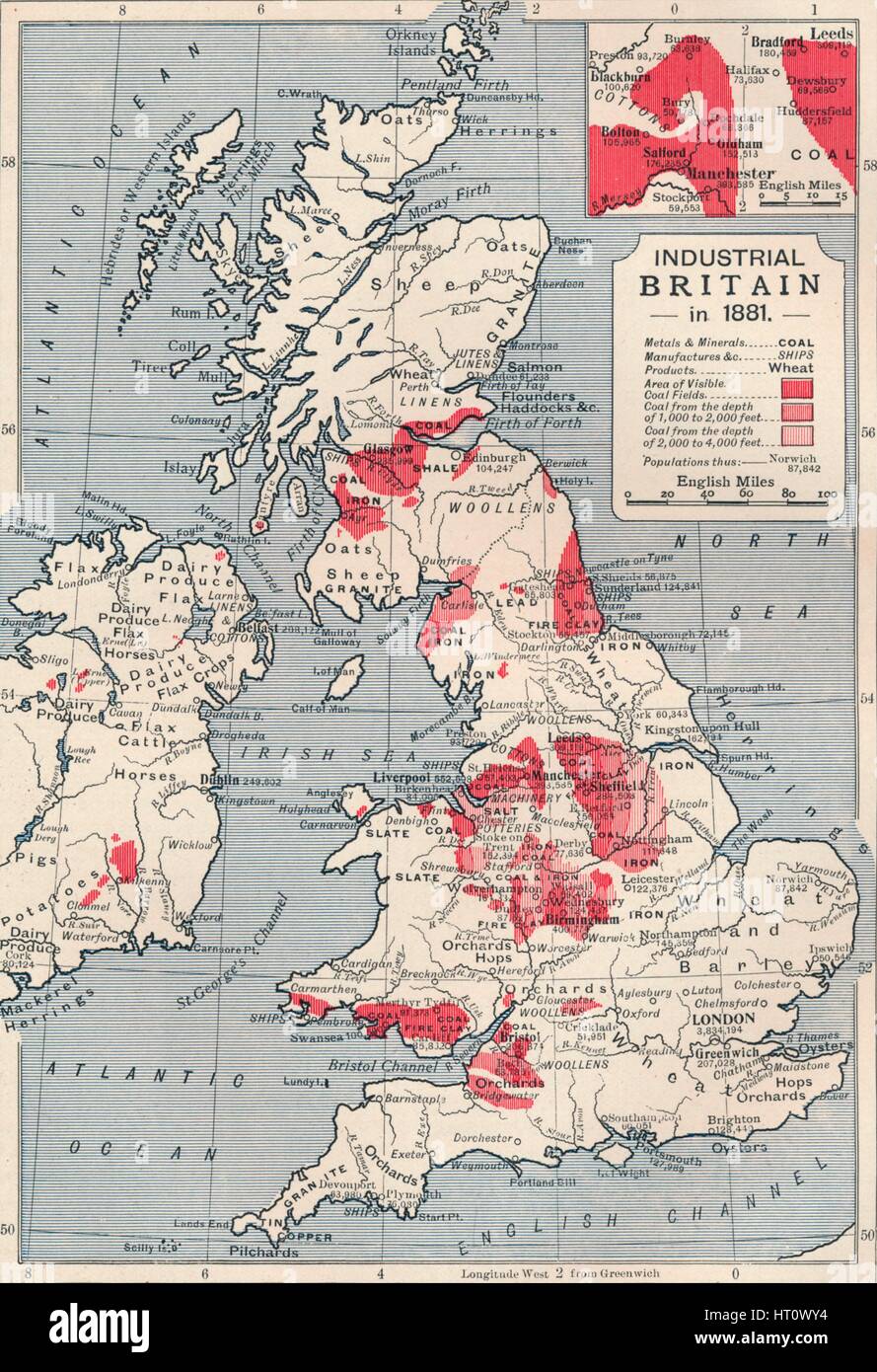 Victorian map of britain hi-res stock photography and images - Alamy