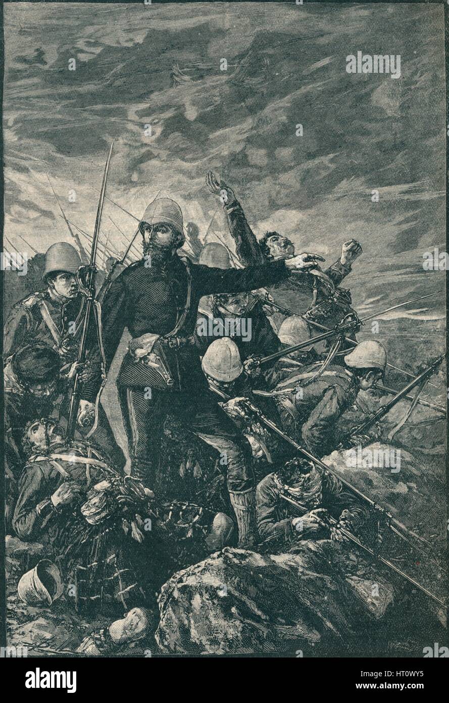 'Sir George Colley at Majuba Hill', 1906. Artist: Unknown Stock Photo ...