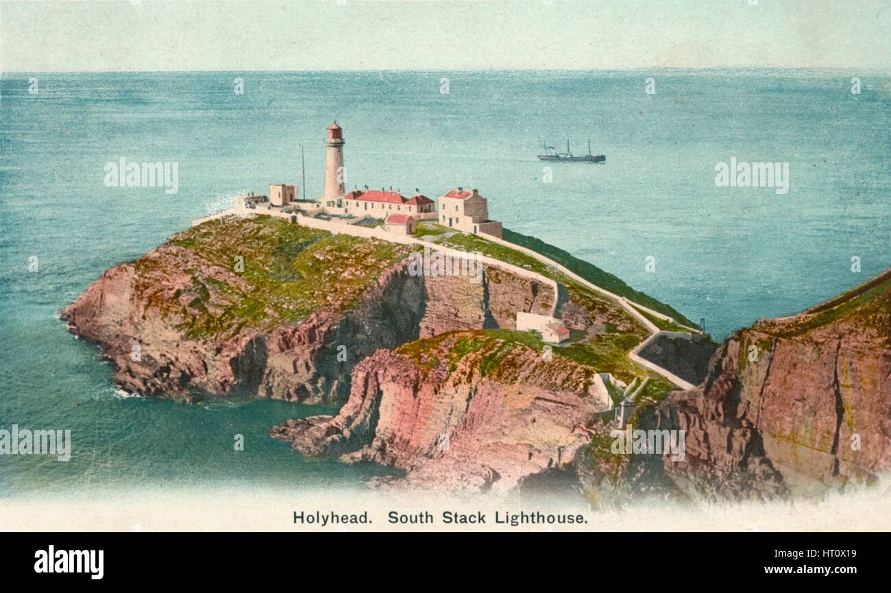 South Stack Lighthouse, Holyhead, Anglesey, c1920. Artist: Unknown ...