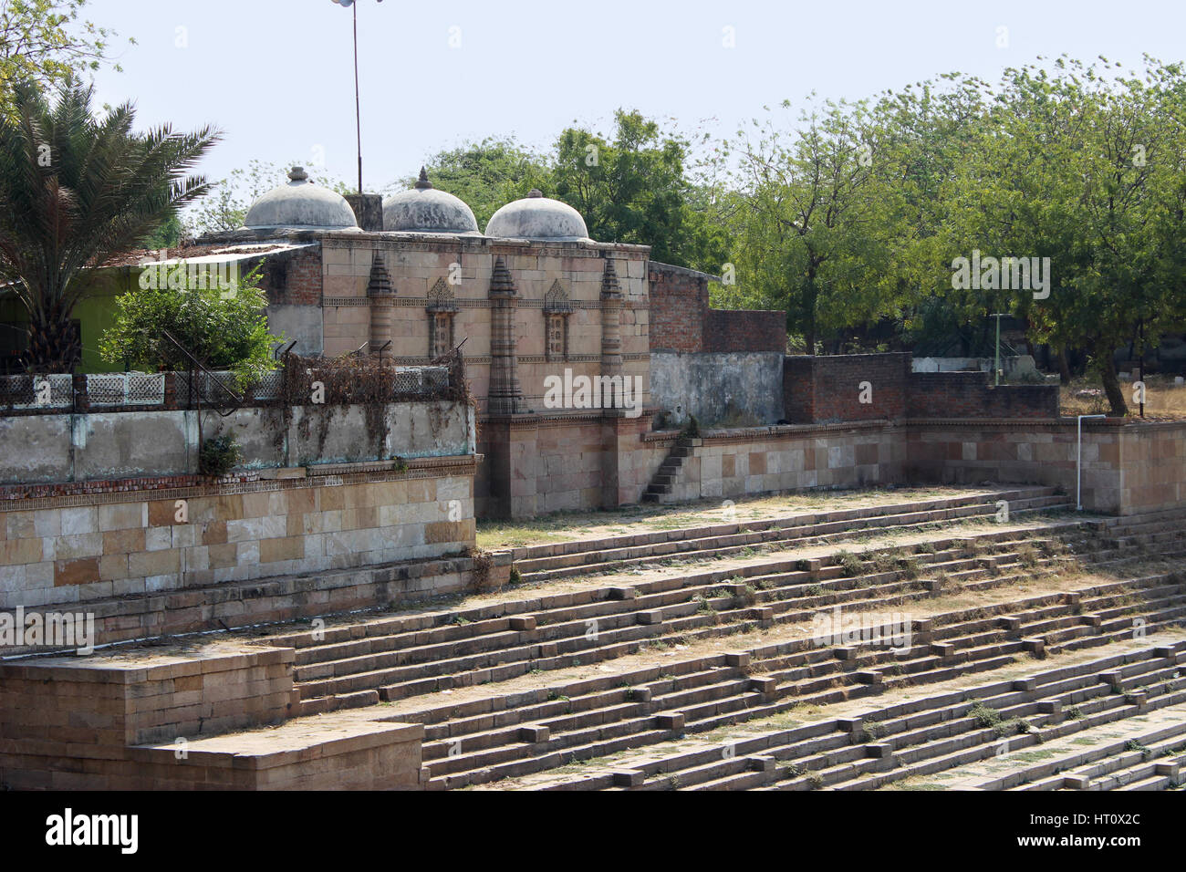 Building around a stepped tank. Sarkhej Roza, Ahmedabad, Gujarat India ...
