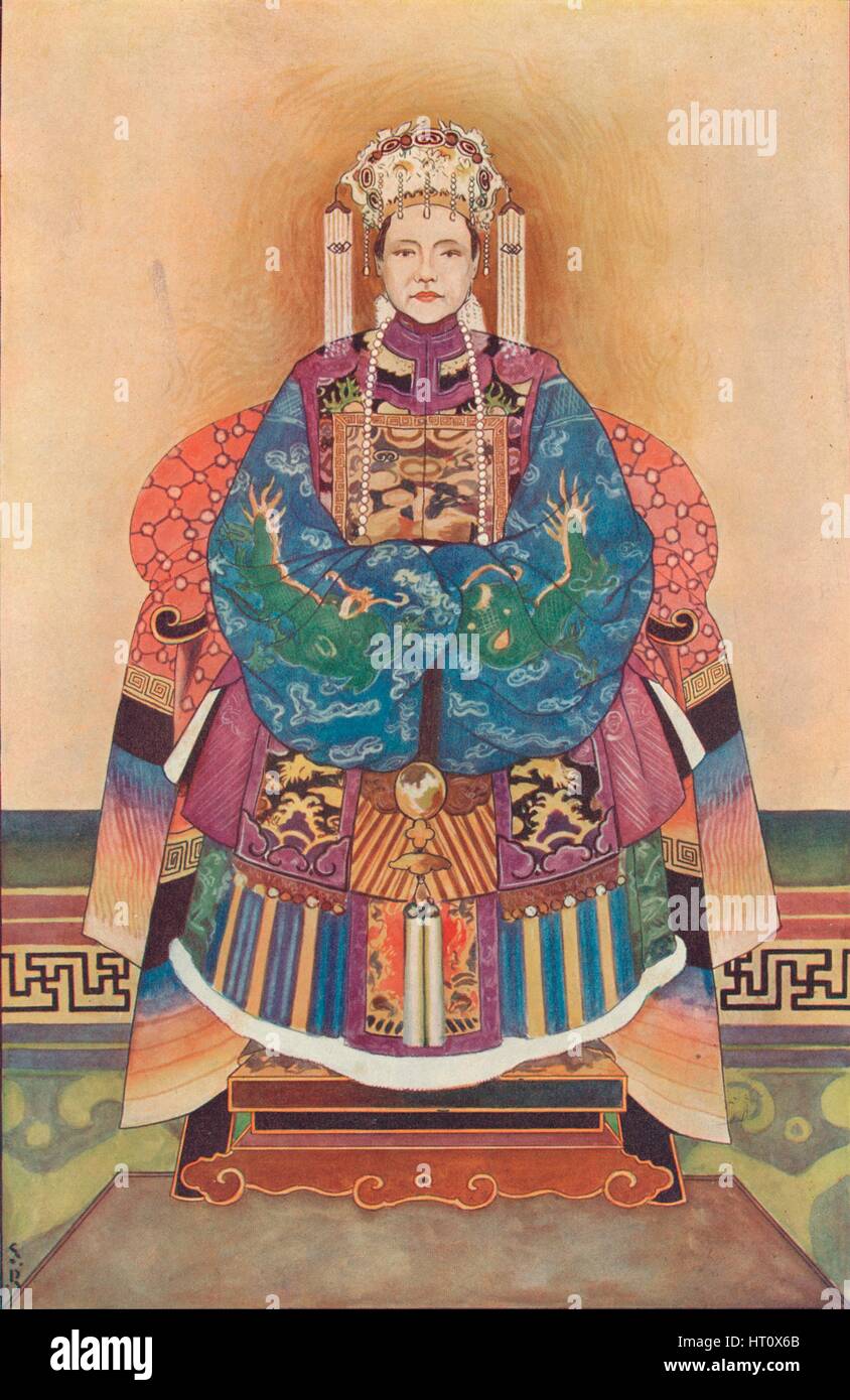 The Dowager Empress of China, 1908. Artist: Unknown Stock Photo - Alamy