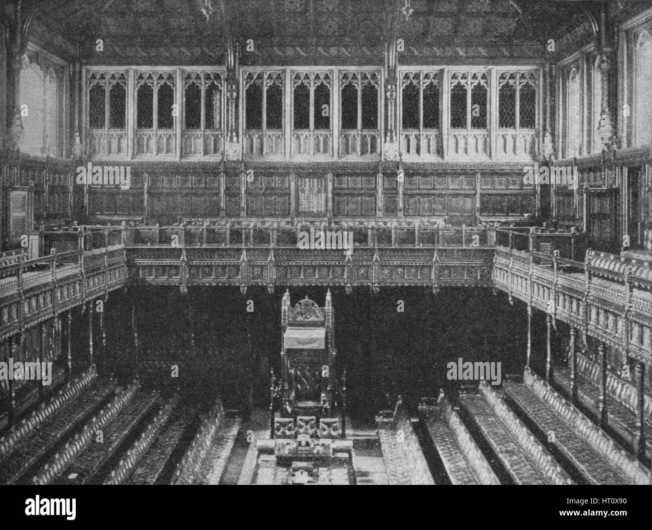 Interior of the House of Commons, Westminster, looking towards the ...