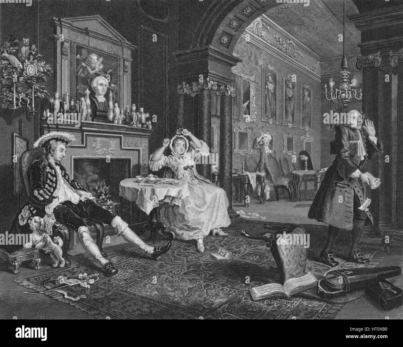 Marriage a la mode william hogarth Black and White Stock Photos ...