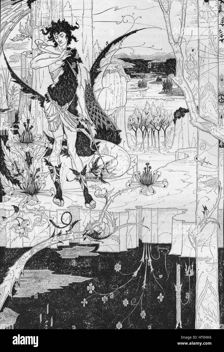 'Siegfried, Act II', c1893. Artist: Aubrey Beardsley Stock Photo - Alamy