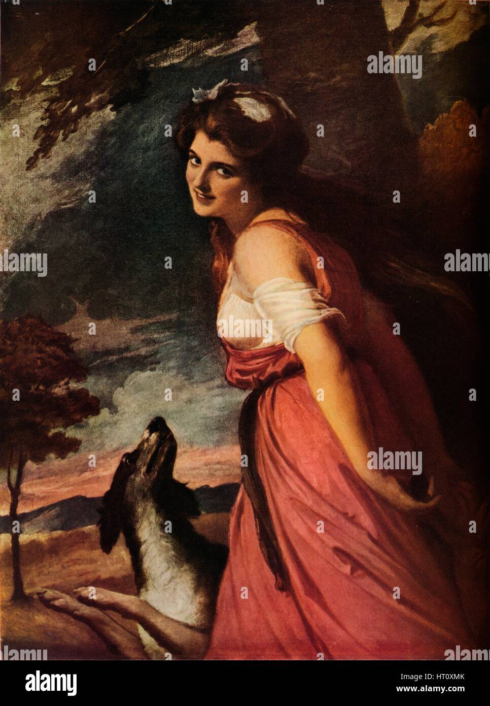 'Lady Hamilton as a Bacchante', 1785. Artist: George Romney Stock Photo ...