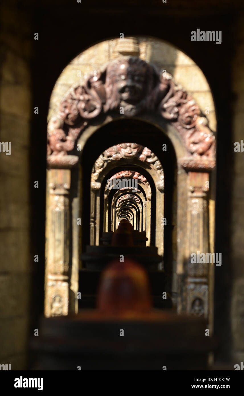 PASHUPATINATH - OCTOBER 10: Ancient Hindu temple, now collapsed after ...
