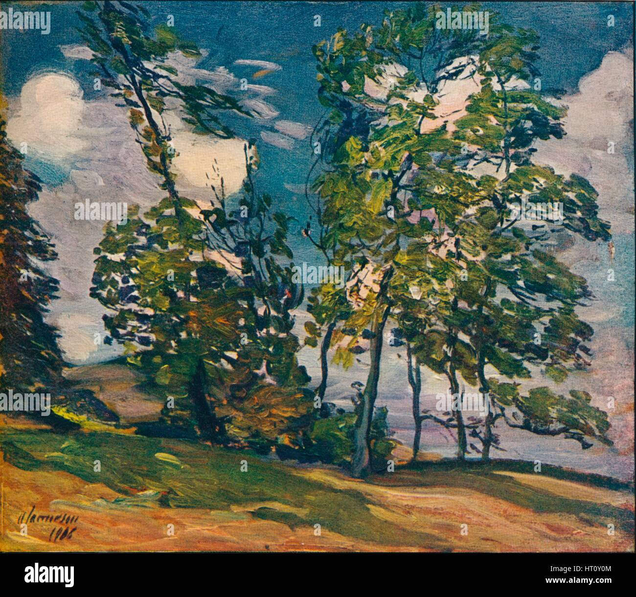 'A Windy Day', c1906. Artist: Alexander Jamieson Stock Photo - Alamy