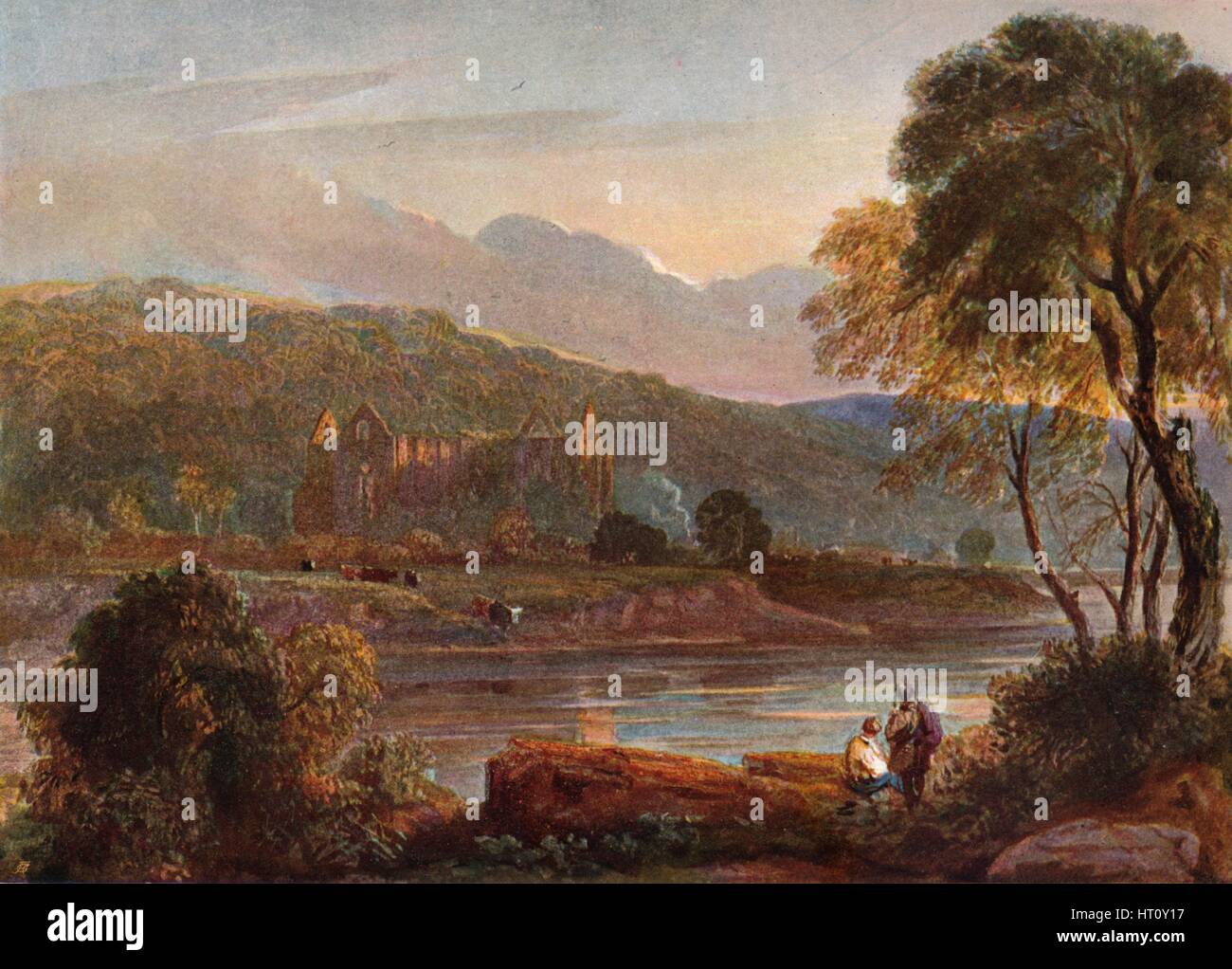 'Tintern Abbey', c1840. Artists: David Cox the elder, Walter de Clare ...