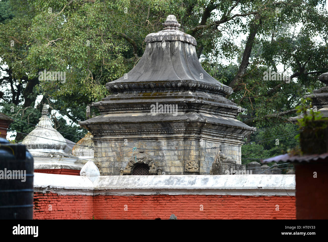 PASHUPATINATH - OCTOBER 10: Ancient Hindu temple, now collapsed after ...