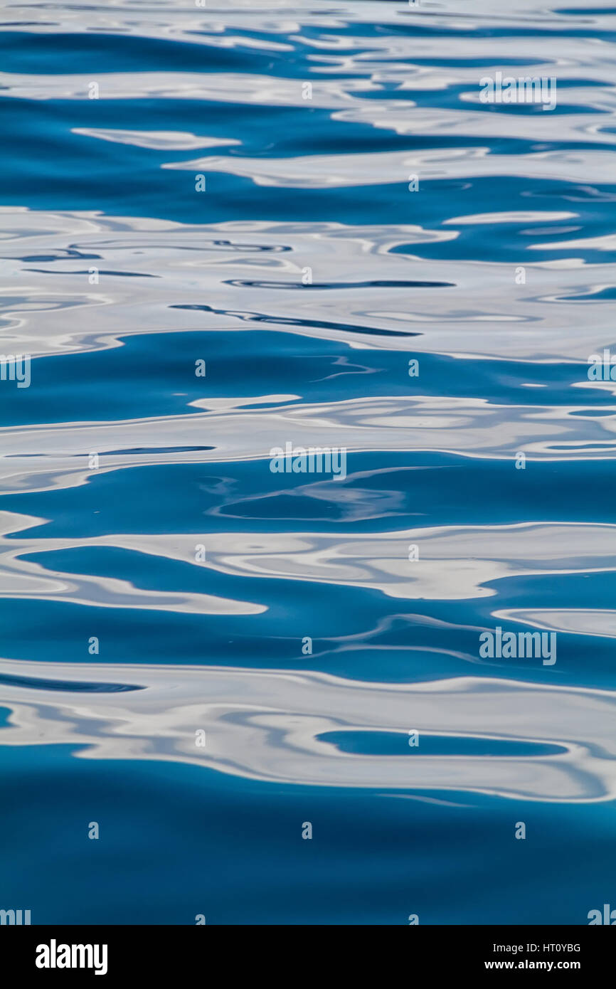 Abstract Ripples in the Ocean, sunshine reflection Stock Photo - Alamy
