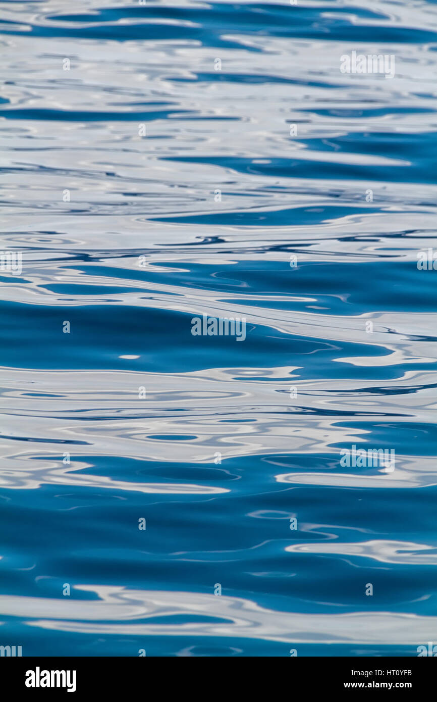 Abstract Ripples in the Ocean, sunshine reflection Stock Photo - Alamy