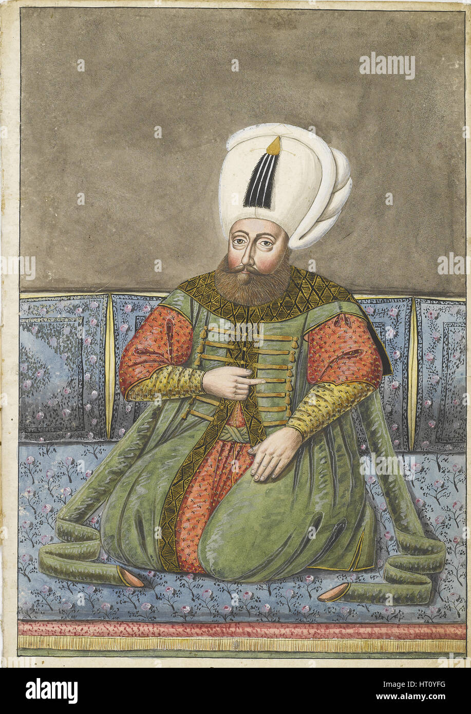 The Sultan Osman I, Early 19th century. Artist: Anonymous Stock Photo ...