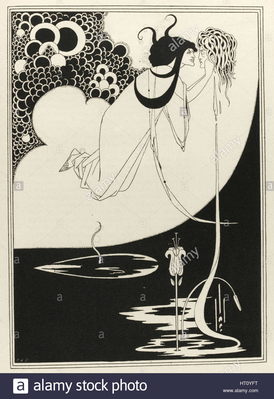 Illustration for Salome by Oscar Wilde, 1894. Artist: Beardsley Stock ...