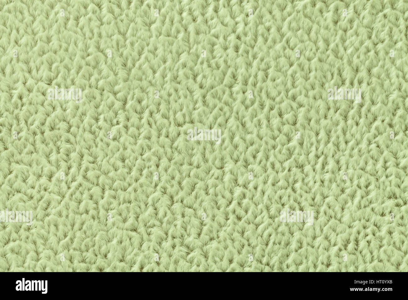 Light green fluffy background of soft, fleecy cloth. Texture of textile ...