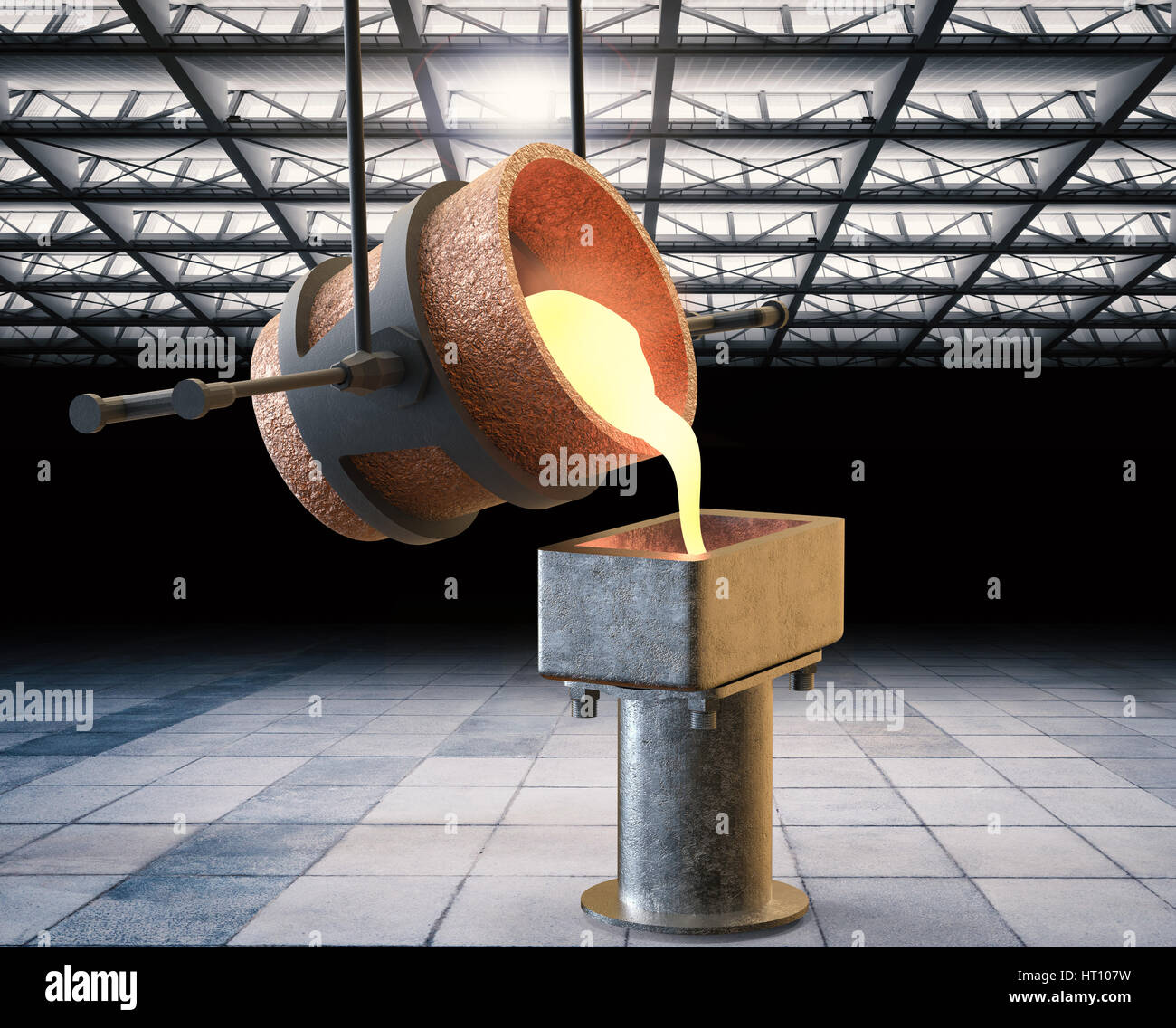 Gold ingot pour hi-res stock photography and images - Alamy