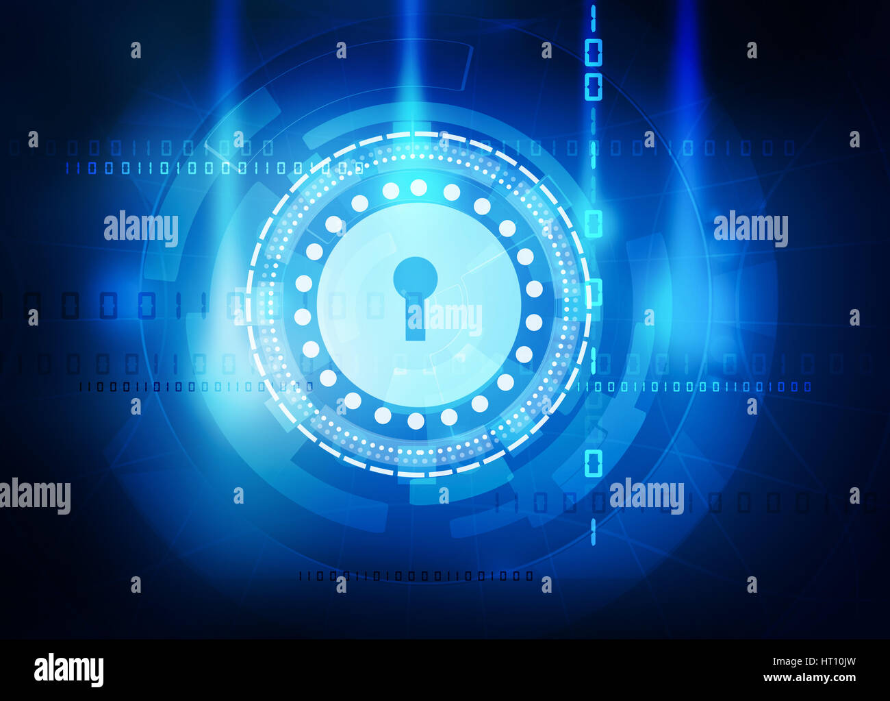data security abstract blue background Stock Photo - Alamy