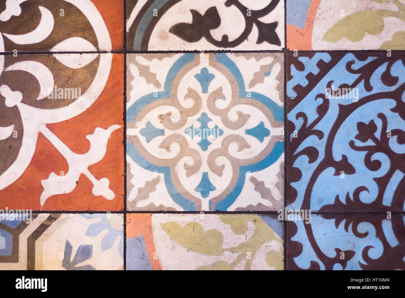 Mosaic ceramic tiles wall hi-res stock photography and images - Alamy