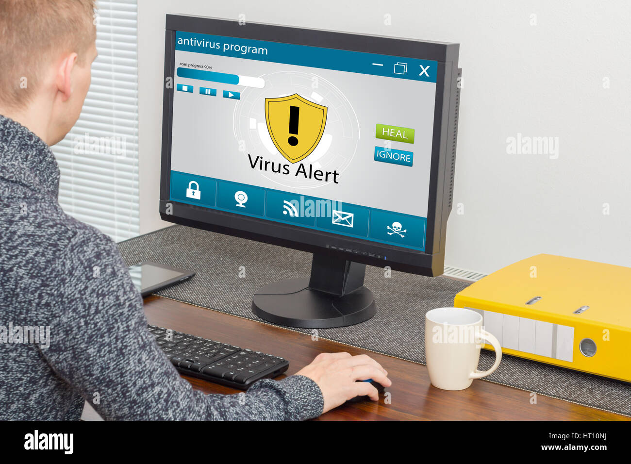 Antivirus shield hi-res stock photography and images - Alamy