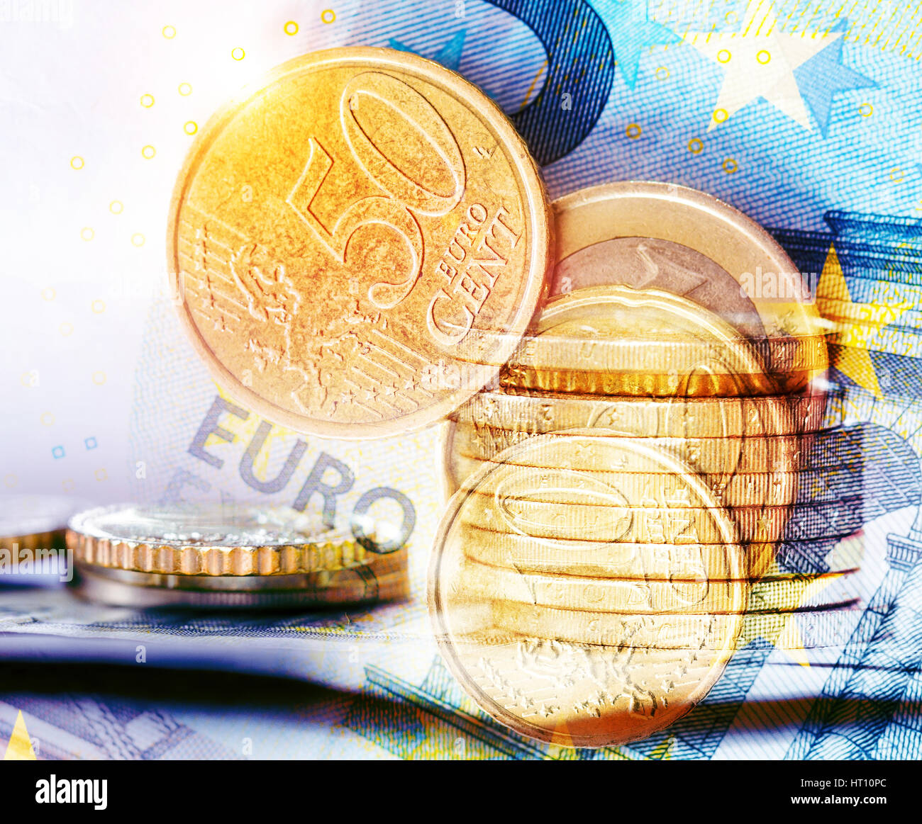 Euro banknotes coins eur hi-res stock photography and images - Alamy