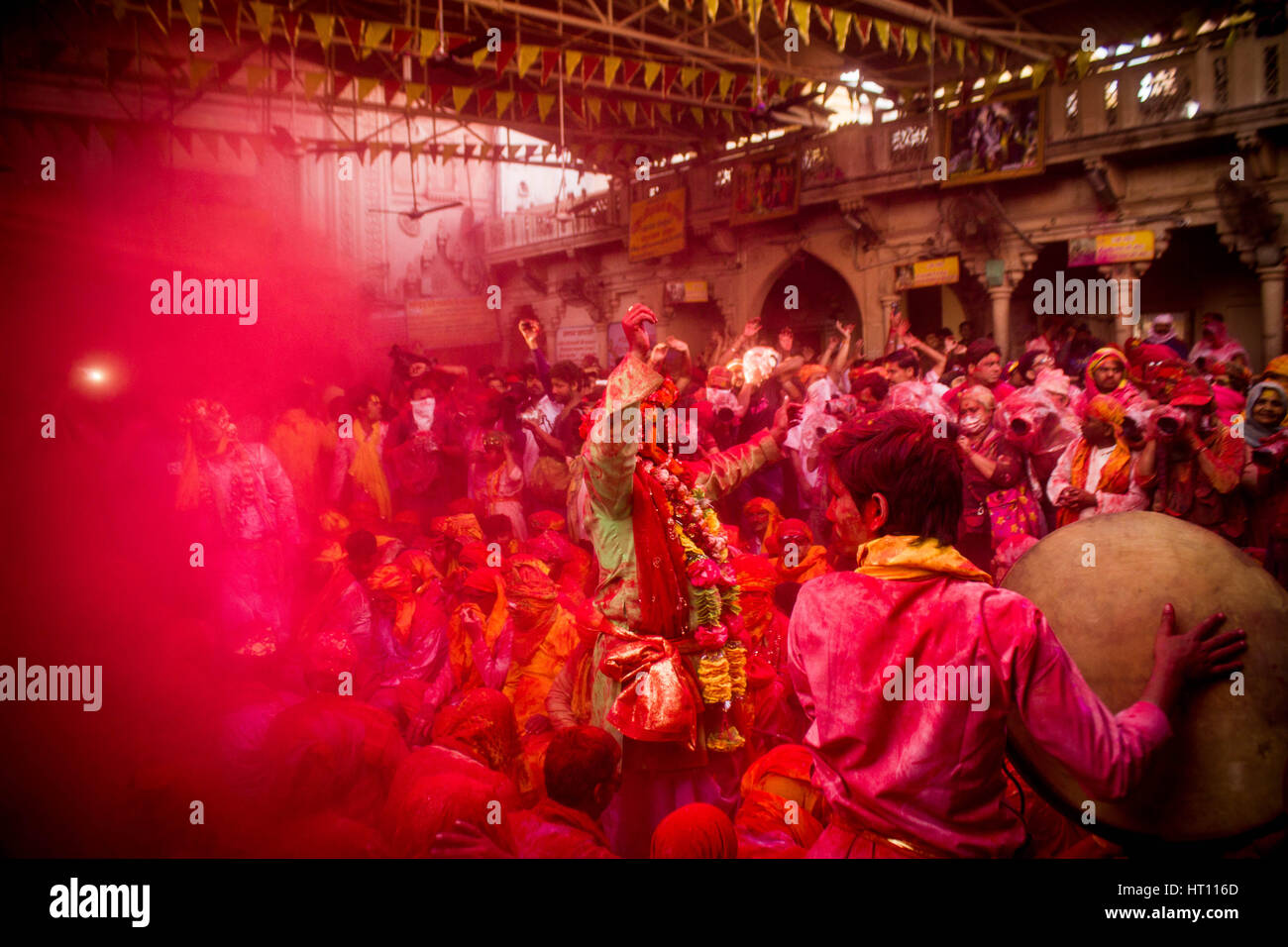 Residents of Barsana near Mathura in Uttar Pradesh celebrated 'Laddoo ...
