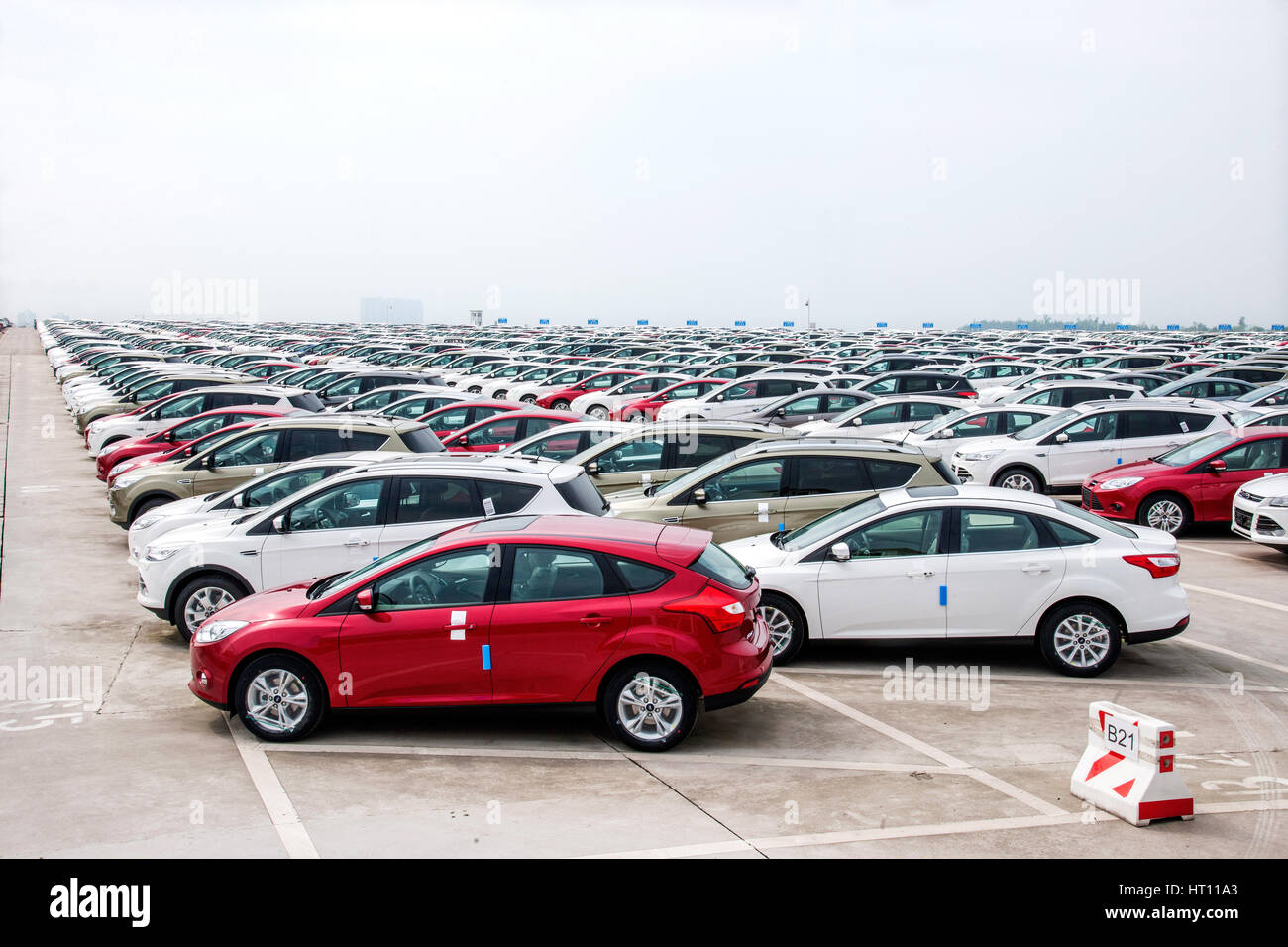 Car parking lot Stock Photo - Alamy