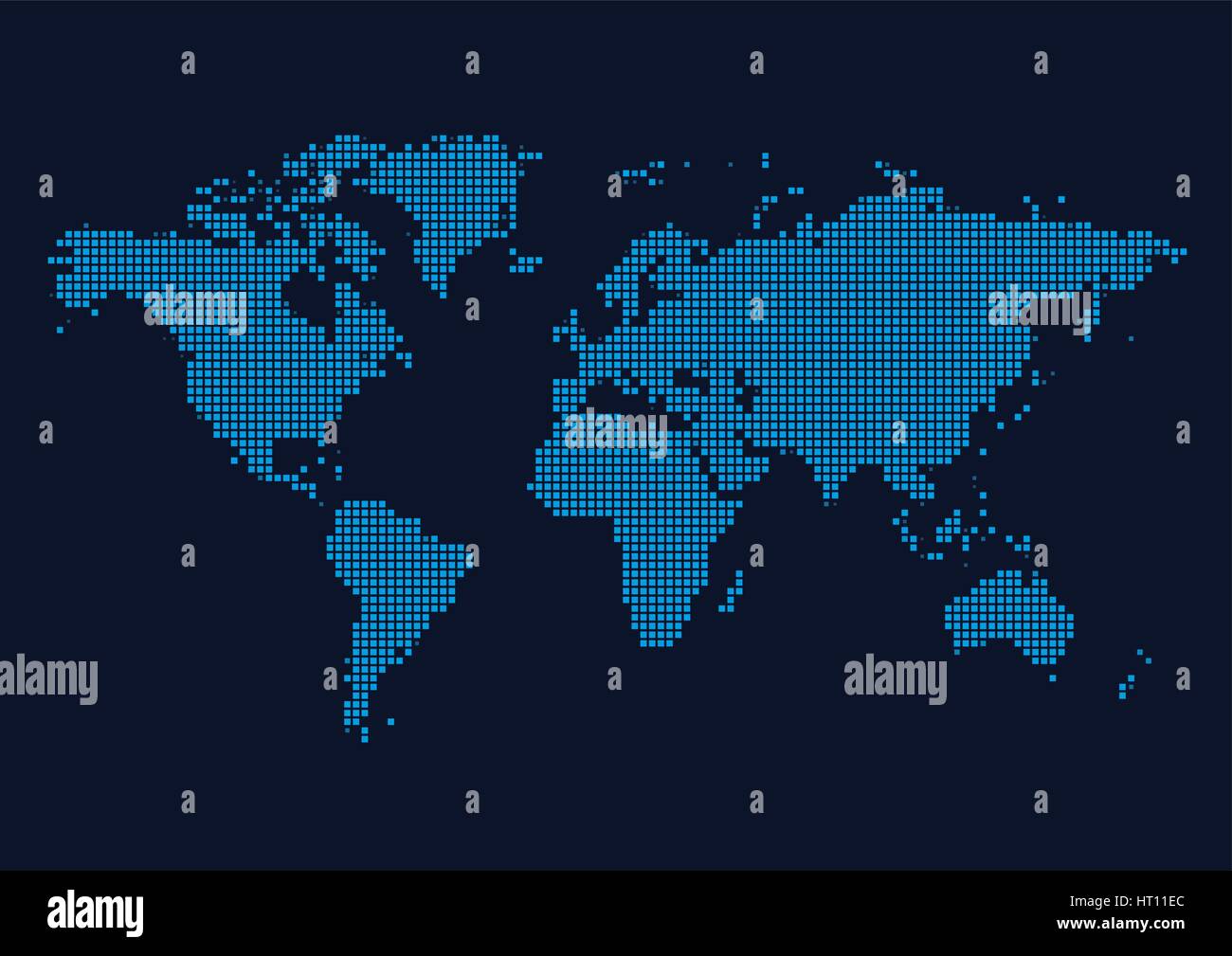 World map vector detailed Stock Vector Images - Alamy