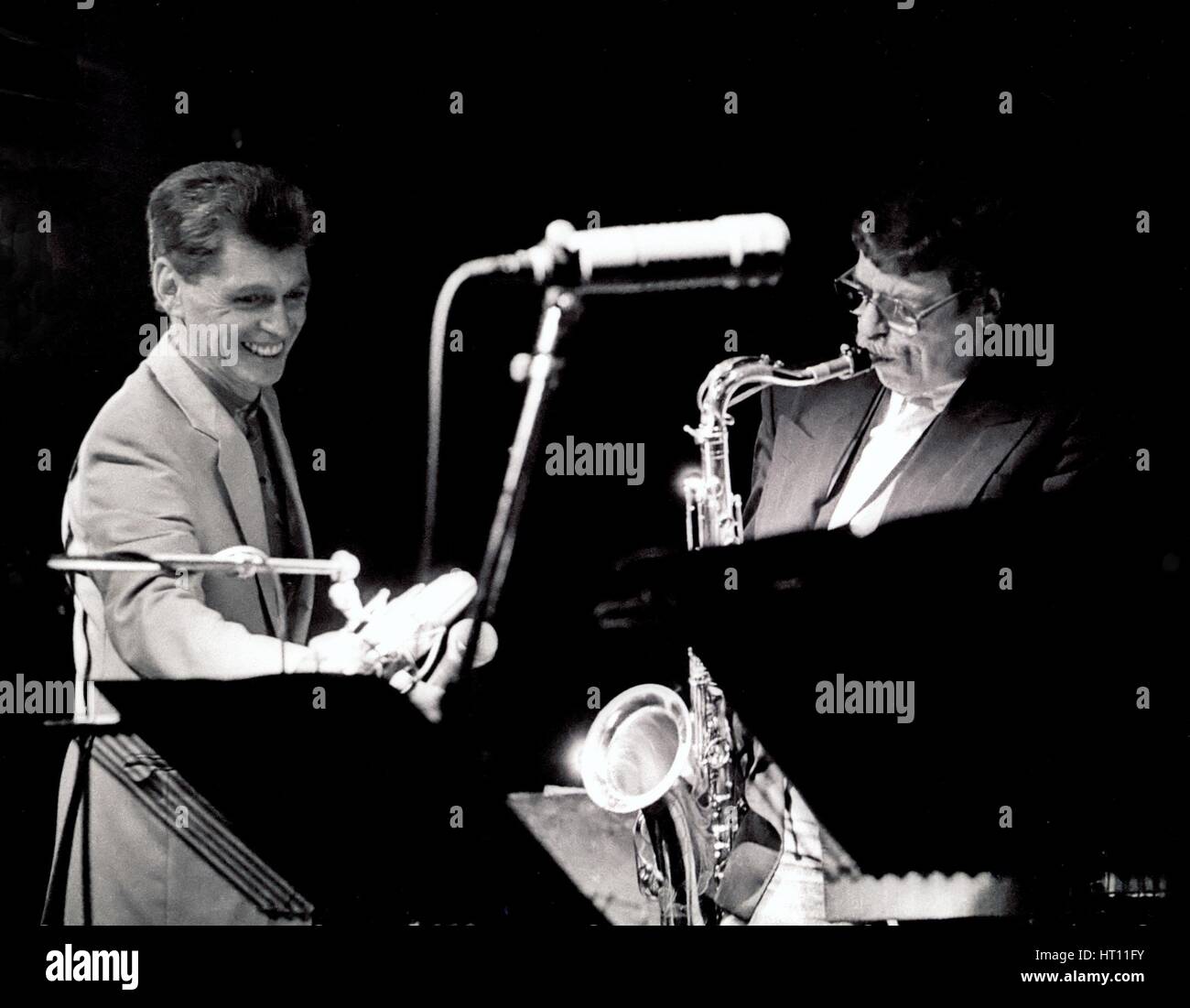 Georgie Fame and Alan Skidmore, Ronnie Scott's, London. Artist: Brian O ...