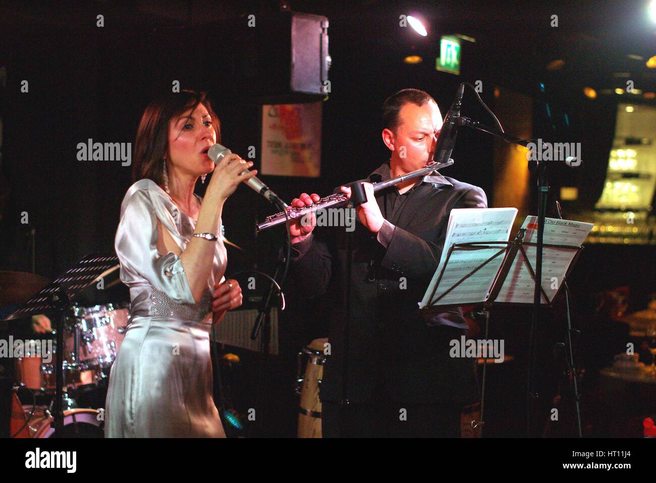 Georgia Mancio and Alex Garnett, Pizza Express, Dean St, London, 2007 ...