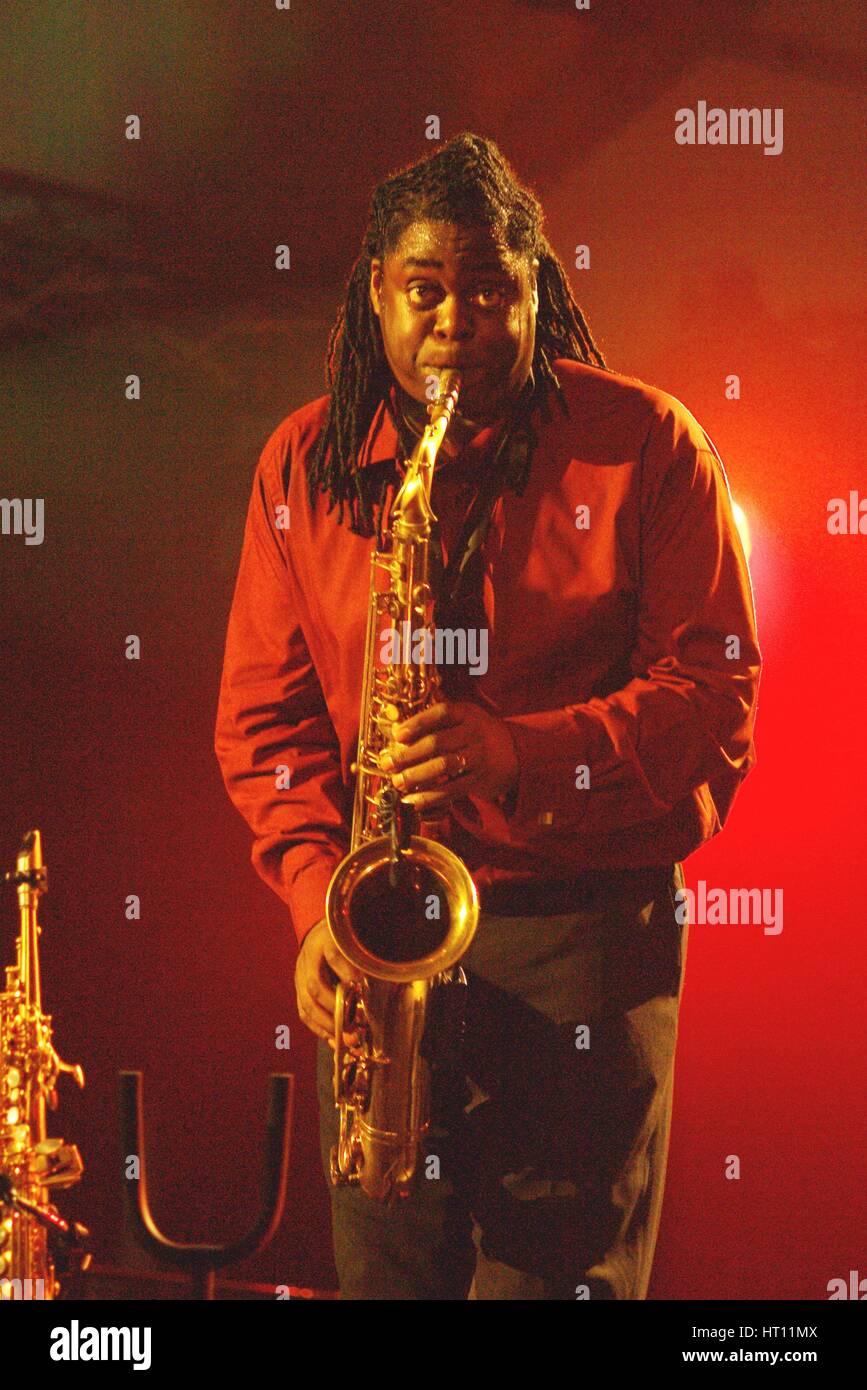 Courtney Pine, Brecon Jazz Festival, Powys, Wales, 2006. Artist: Brian ...