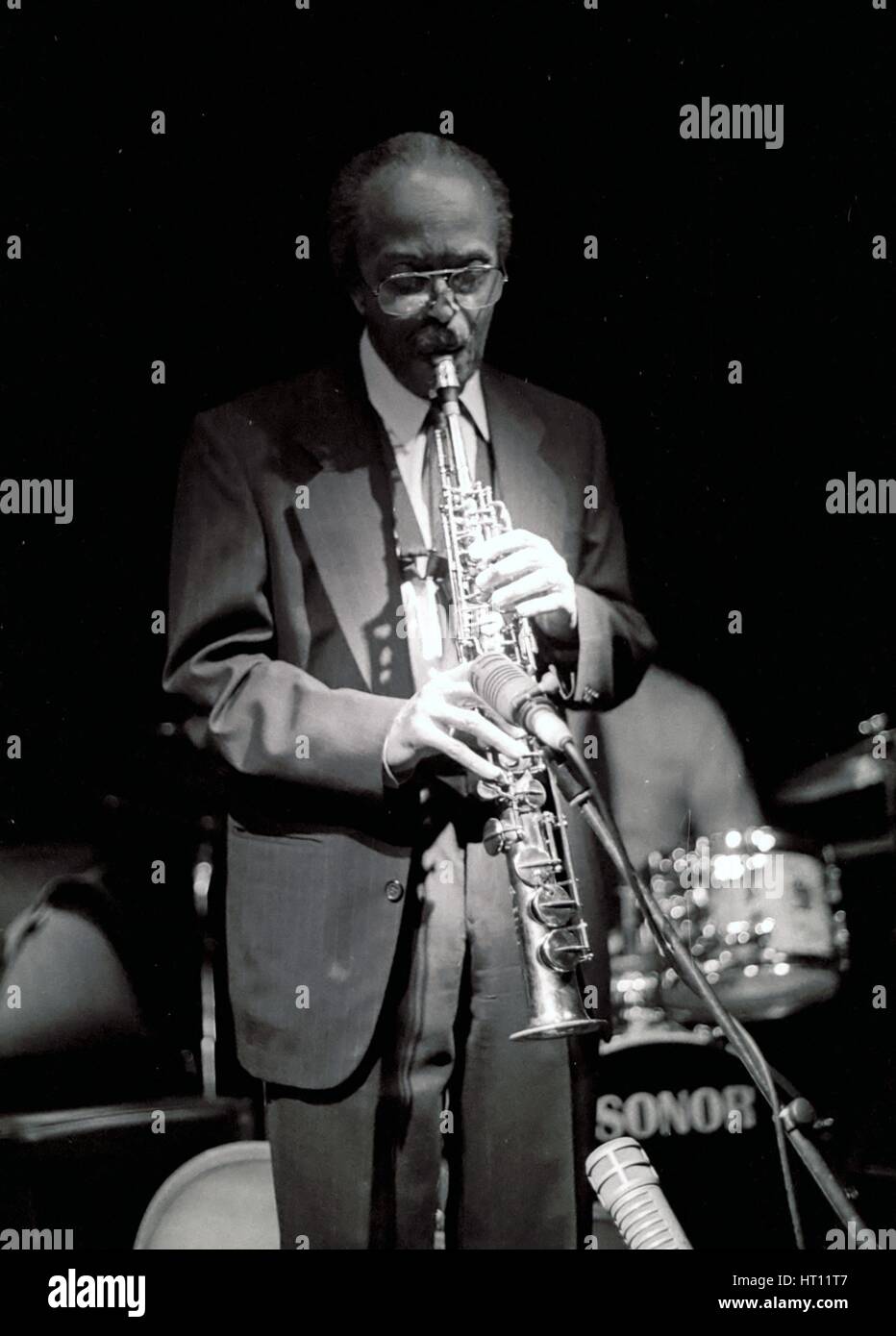 Jimmy Heath, Ronnie Scott's, London. Artist: Brian O'Connor Stock Photo ...